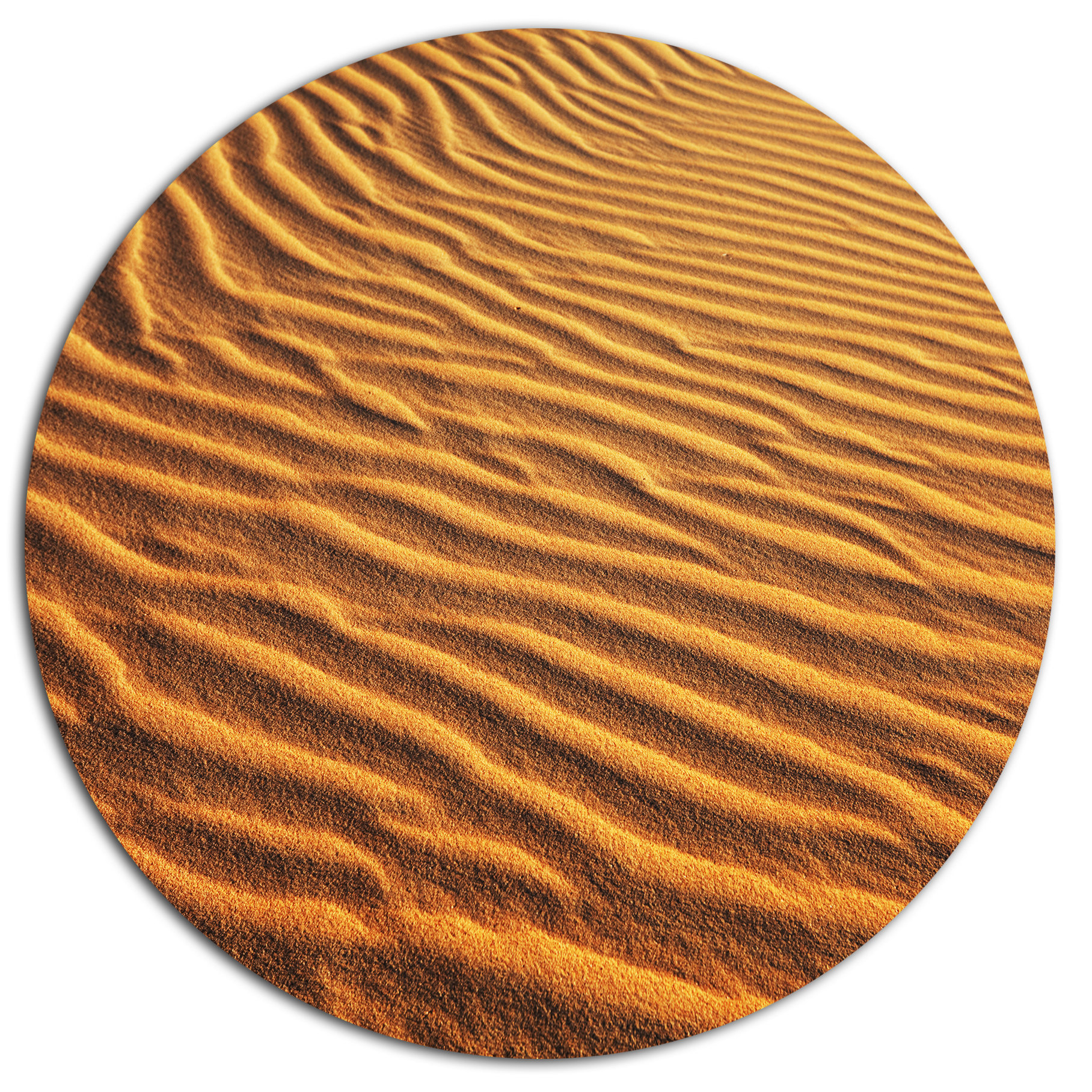 Beautiful Sand Desert Dunes, African Landscape Disc Metal Wall Art ...