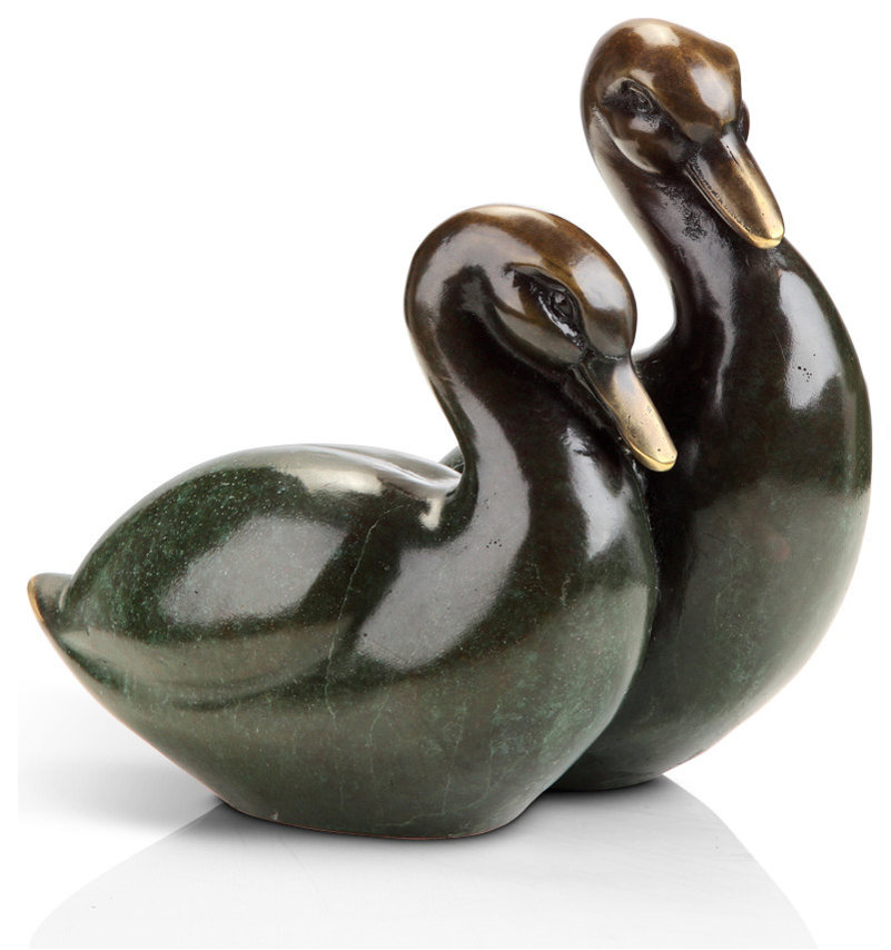 Contemporary Duck Pair - Farmhouse - Decorative Objects And Figurines ...