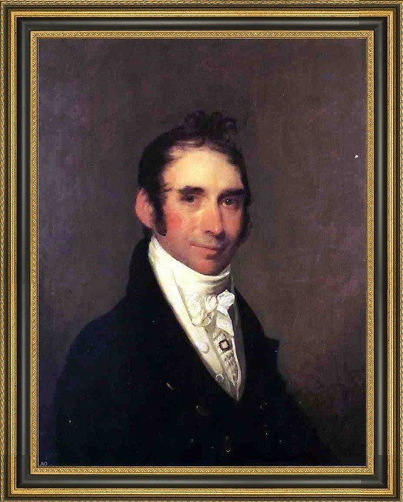 Gilbert Stuart Moses Wheeler Framed Premium Canvas Print, 21"x28 ...