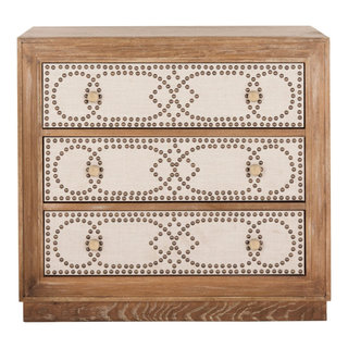 Safavieh Kenta 3 Drawer Chest, Rustic Oak/Beige, #N/A - Farmhouse ...