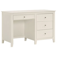 Selena 3-drawer Computer Desk Storage Cream White - Transitional ...