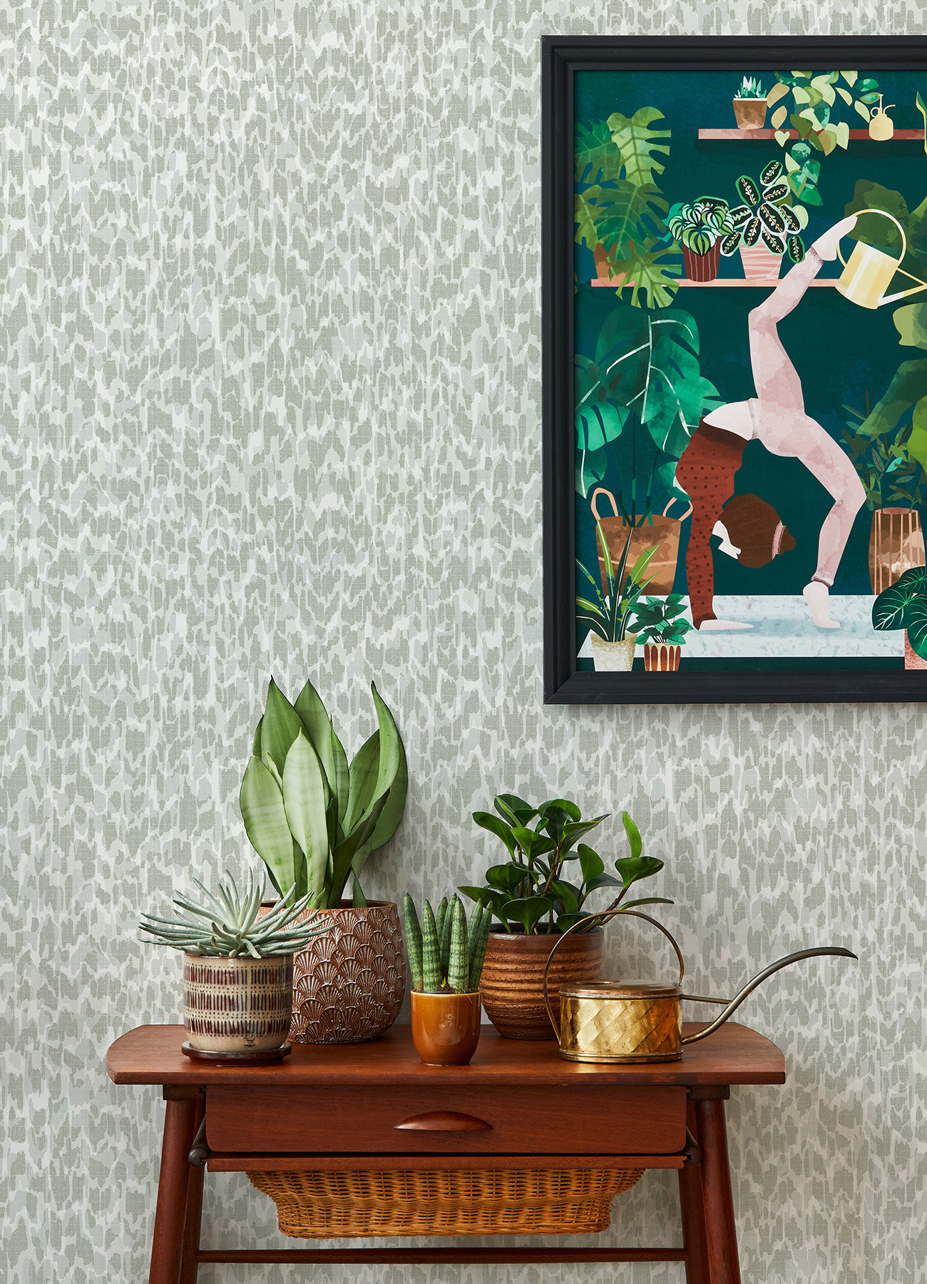 Flavia Grey Animal Print Wallpaper, Swatch - Contemporary - Wallpaper ...
