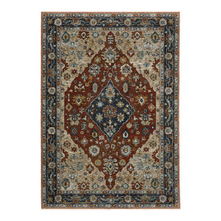 Oriental Weavers Sphinx Aberdeen 1143H Traditional Rug, Red and Blue ...