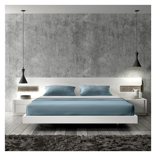 Amore Platform Bed | White - Modern - Bedroom - New York - by Designer ...