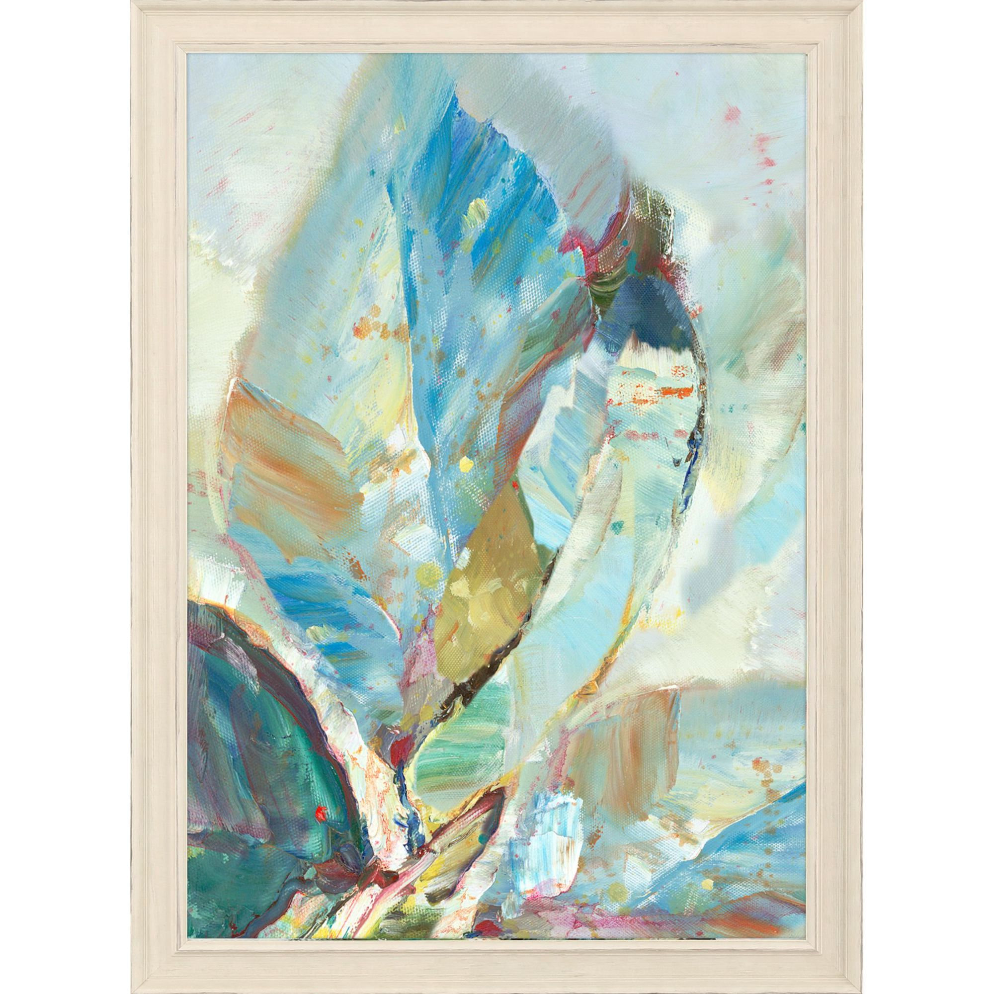 Aqua Leaf I - Contemporary - Prints And Posters - by Paragon Decor | Houzz