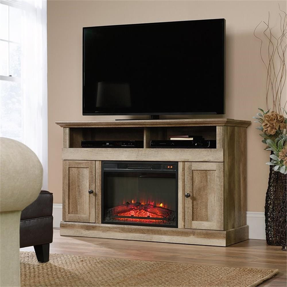 Sauder Cannery Bridge Wood Fireplace TV Stand for TVs up to 60" in ...