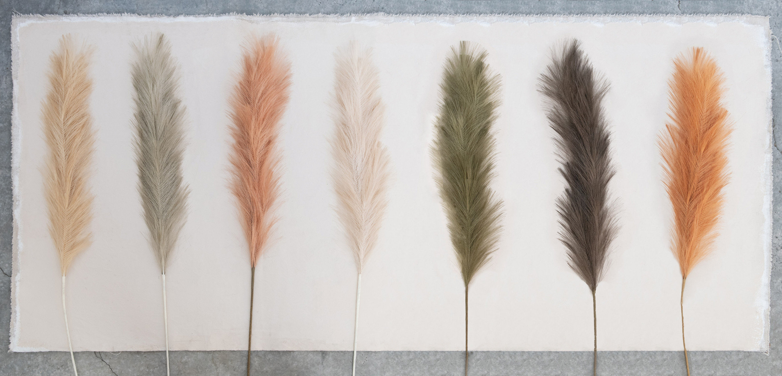 Polyester Bristle Grass Branch, Set of 12 - Artificial Plants And Trees ...