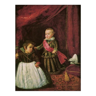 "Don Baltasar And His Dwarf" Digital Paper Print by Diego Velazquez, 14 ...
