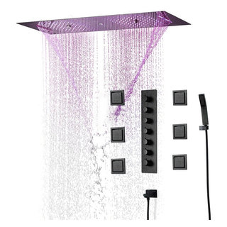Remote Controlled Led Musical Shower System - Contemporary - Tub And ...