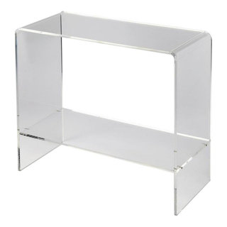 Contemporary Clear Acrylic Console Table - Contemporary - Console ...