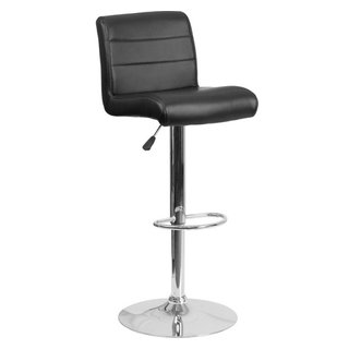 Flash Furniture Faux Leather Adjustable Bar Stool, Blue - Modern - Bar ...