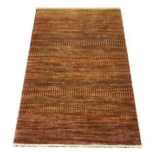 Kaoud Rugs 3x5.3 rectangle rust gabbeh area rug - Transitional - Area ...