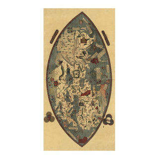 "Genoese World Map" Digital Paper Print by Paolo del Pozzo Toscanelli ...