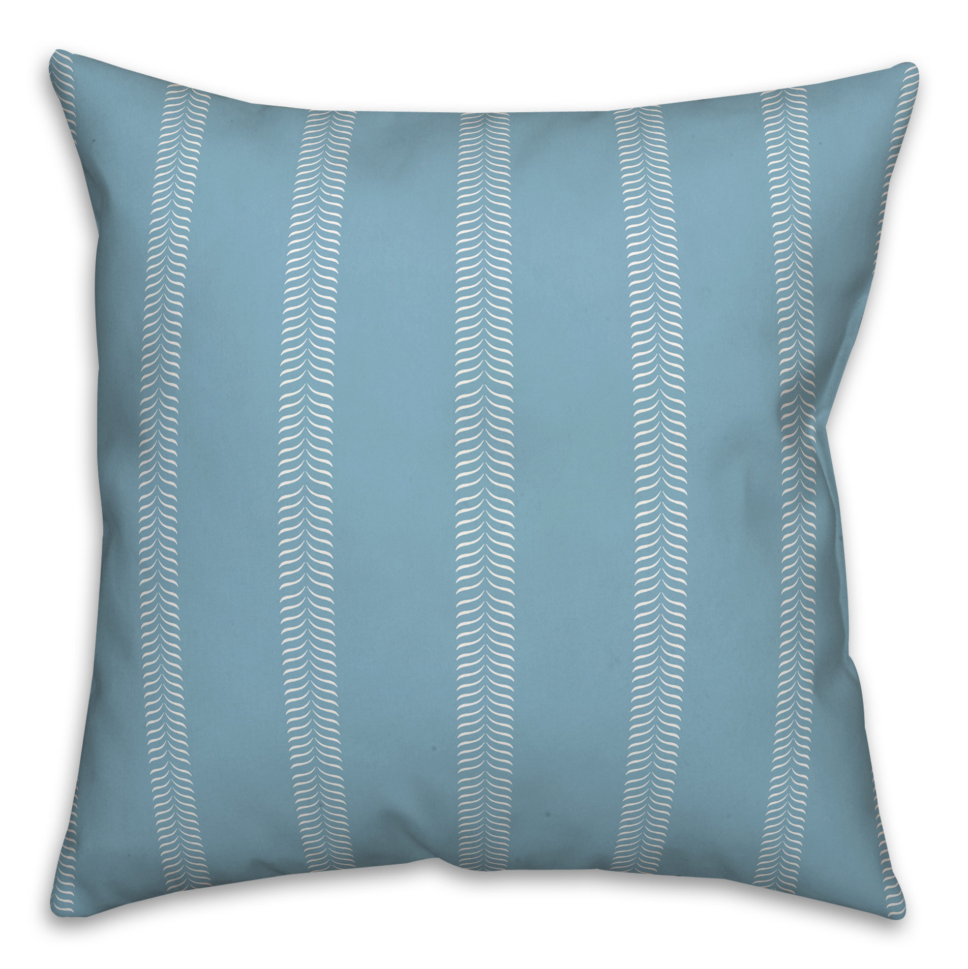 Blue Lines 20x20 Indoor/Outdoor Pillow, 20x20 - Contemporary - Outdoor ...