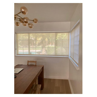 Sheer Elegance: Master Blinds' Sheer Roller Shades in Brentwood! - Modern - Home Office - Los ...