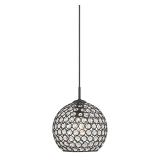 Livex Lighting 40440 Cassandra 1 Light 9"W Crystal Mini Pendant ...