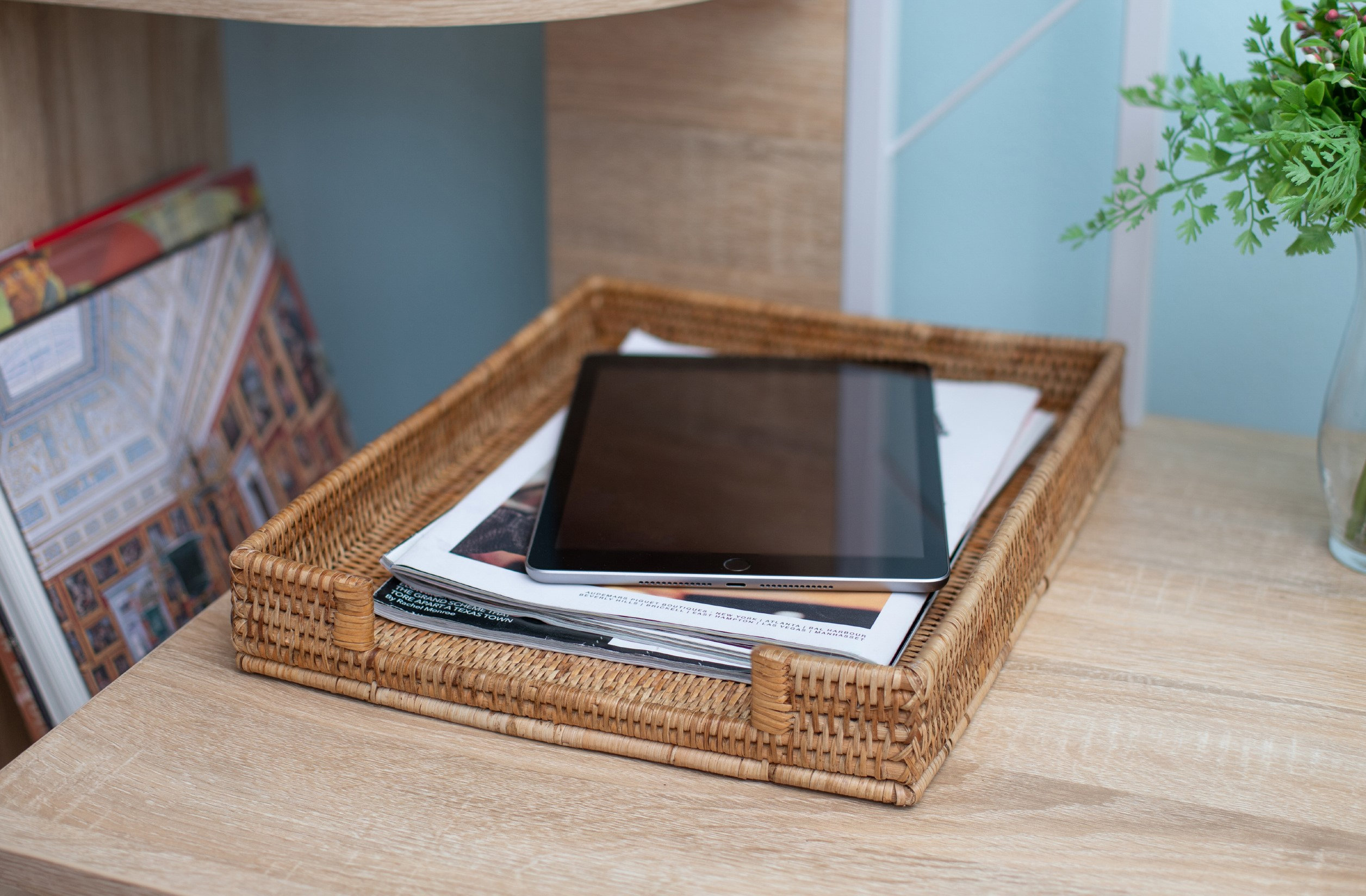Artifacts Rattan™ Office Paper Tray - Tropical - Desk Accessories - by ...
