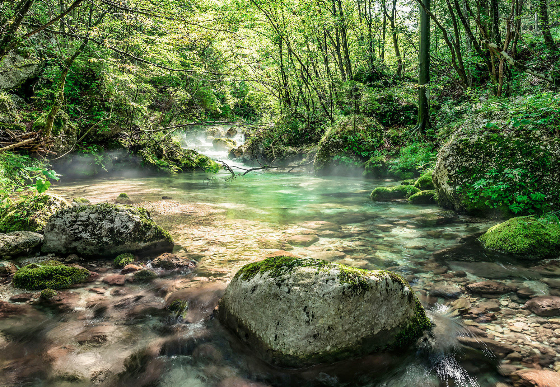 Riverbed Wall Mural - Rustic - Wallpaper - by Brewster Home Fashions ...