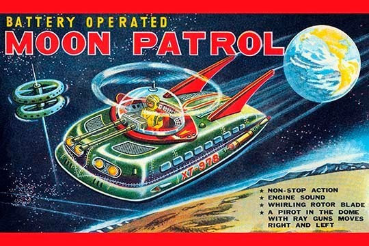 Battery Operated Moon Patrol XT-978, 20" x 30" - Contemporary - Prints ...