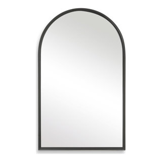 39" Transitional Black Arch Mirror - Transitional - Bathroom Mirrors ...
