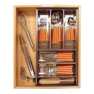 Blum ORGA-LINE Cutlery Tray 11-3/16" Wide - Transitional - Kitchen ...