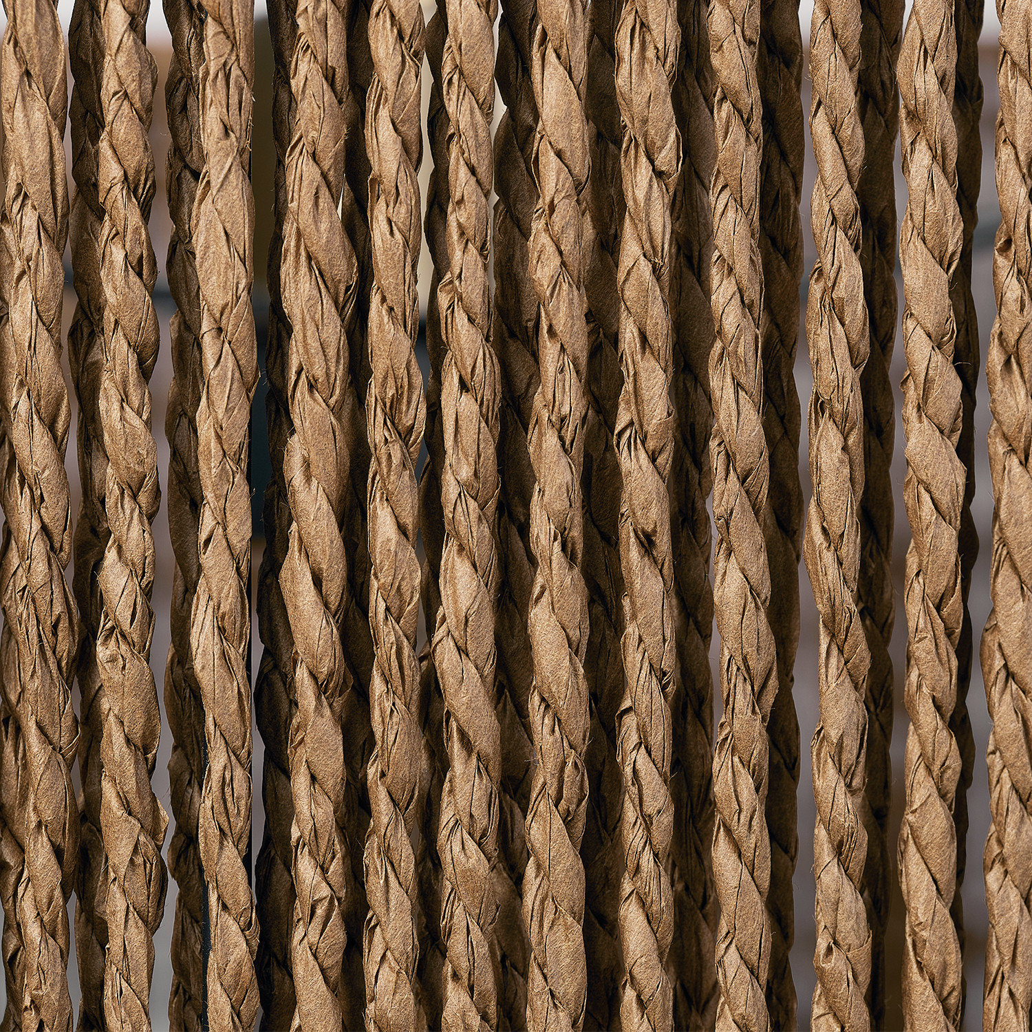 Lulu 1-Light Matte Brass Flush Mount Ceiling Light with Paper Twine ...