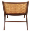 Loria Teak Accent Chair With Cushion - Midcentury - Armchairs And ...
