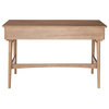Linon Luca Rattan Wood Desk with Drawers in Natural - Tropical - Desks ...