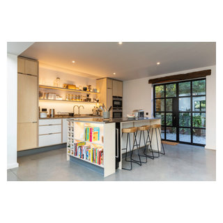 Polished Concrete Floor - Flint colour - York - Contemporary - Kitchen ...