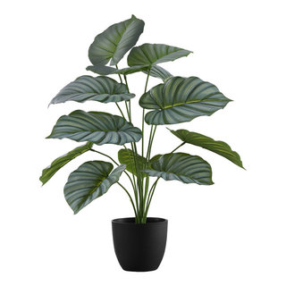 Artificial Plant, 24" Tall, Indoor, Table, Greenery, Potted, Green ...