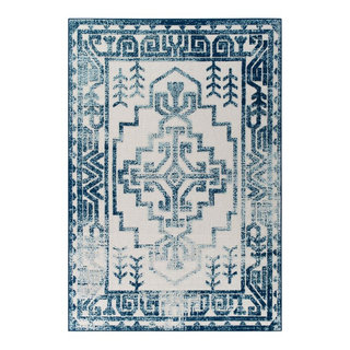 Geometric Southwestern Aztec 5x8 Indoor and Outdoor Area Rug ...
