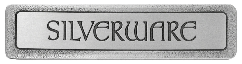 "Silverware" Pull Antique Pewter (Horizontal) - Traditional - Cabinet ...