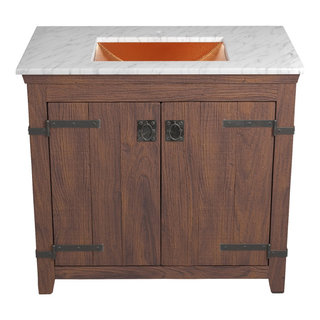 Native Trails VNB-VNT-CPS45-PLC-1 36" Vanity with Carrara Marble and ...
