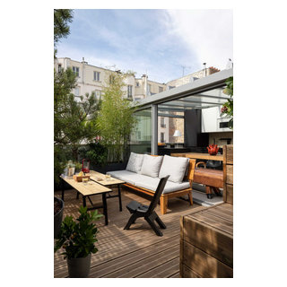 Rénovation d'un triplex en longueur - Contemporary - Deck - Other - by ...