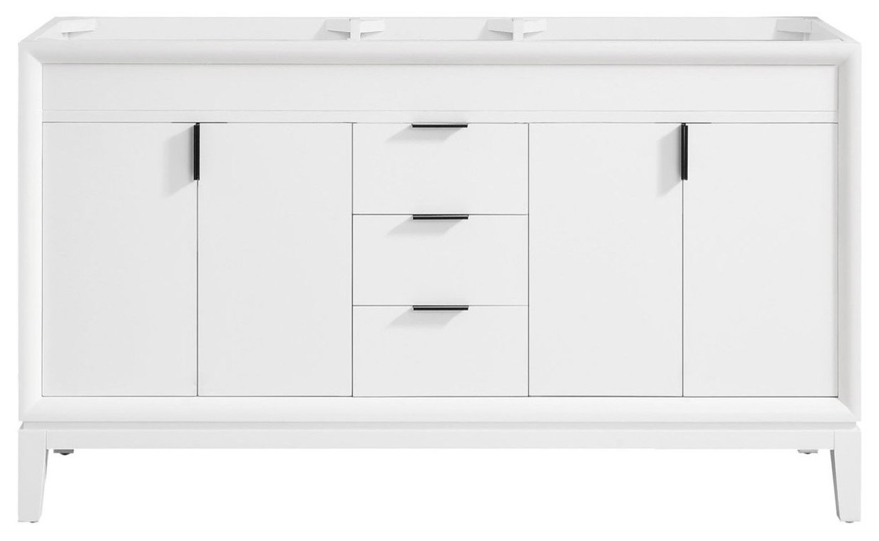 Avanity Emma 60" Vanity Only, Dove Gray - Transitional - Bathroom ...