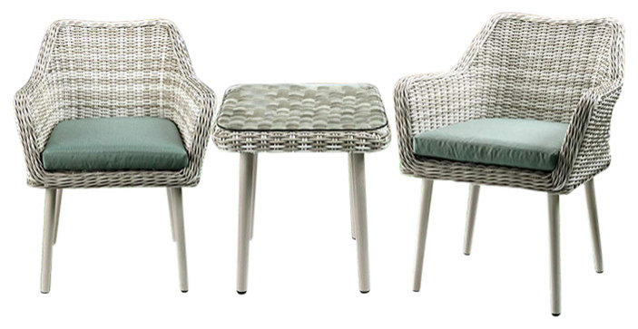 3-Piece Patio Bistro Set - Tropical - Outdoor Pub And Bistro Sets - by ...