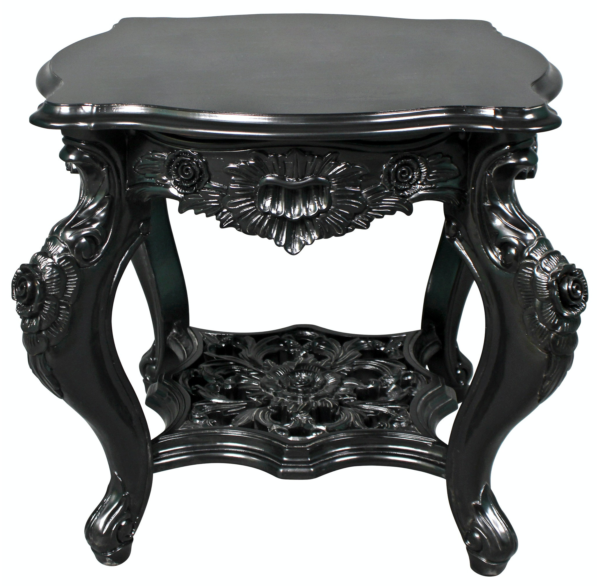 Ebony Rose Side Table - Traditional - Side Tables And End Tables - by ...