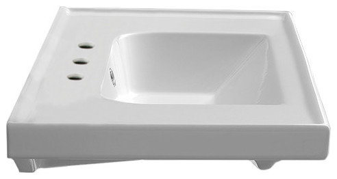 Nameeks 031200-U-Three Hole Frame 31-1/2" Ceramic Wall - Contemporary ...