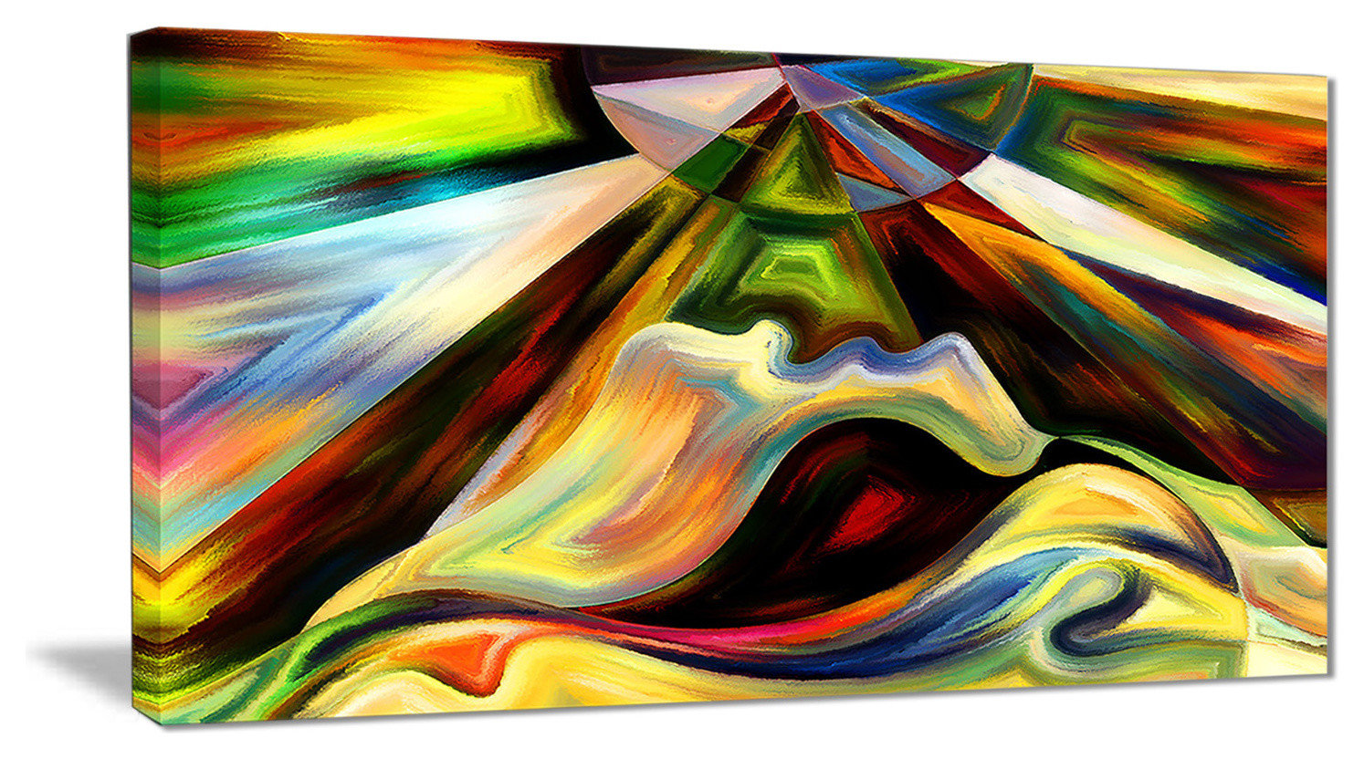 "Origin of Imagination" Abstract Canvas Print, 40"x20" - Modern ...