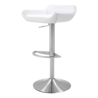 Modern Ray Bar Stool Soft White - Contemporary - Bar Stools And Counter ...