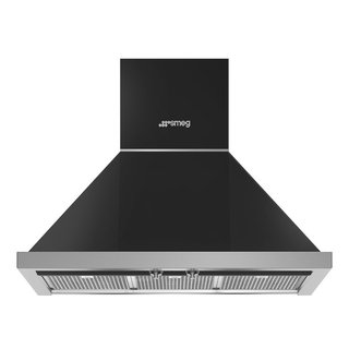 Smeg Portofino Series 30" Wall Mount Ducted Chimney Hood 600 CFM ...