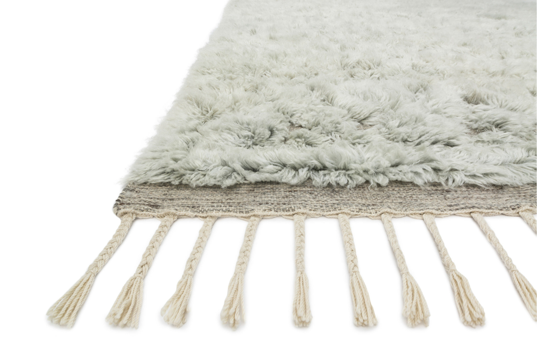 Scandinavian Inspired Wool Hand Loomed Soft Shaggy Hygge Area Rug, 4'x6 ...