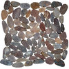 Sliced Red Pebble Tile - Contemporary - Mosaic Tile - by Coverall Stone ...
