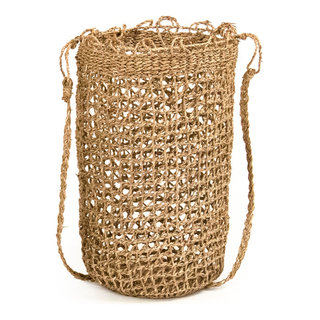 Cylindrical Woven Basket, Medium - Beach Style - Baskets - by Zentique ...