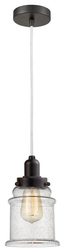 Innovations W Canton Mini Pendant, OBZ Seedy/Bell/WH, 100OB-10W-0H-OB ...