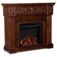 Eastport Carved Electric Fireplace - Traditional - Indoor Fireplaces ...