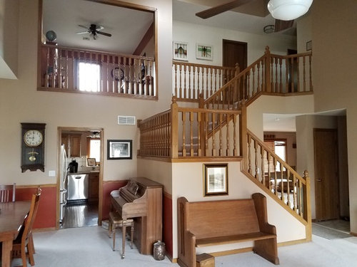 Need help updating 90's country staircase