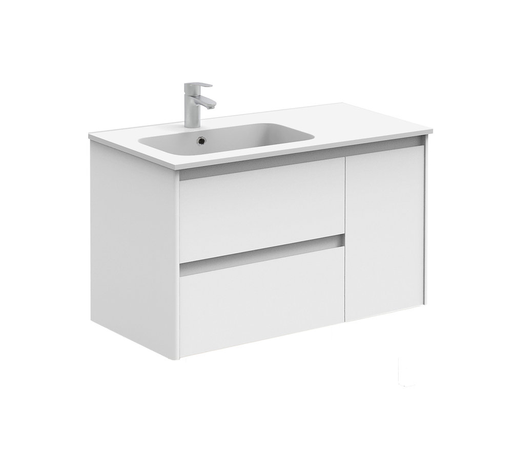 Ambra 90 Complete Vanity Unit - Modern - Bathroom Vanities And Sink ...