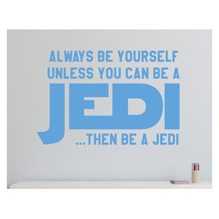 Be a Jedi Wall Decal, 28", 28" h x 42" w - Contemporary - Wall Decals ...