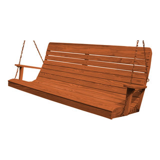 Pressure Treated Pine Highback Swing, 6 Foot - Transitional - Porch ...